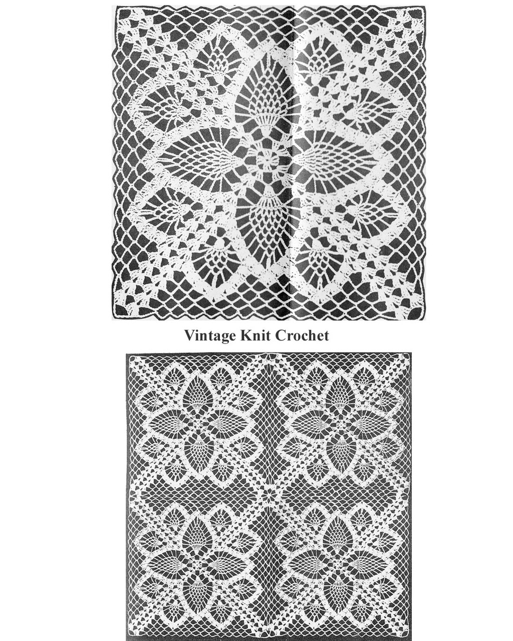 Pineapple Square Crochet Pattern Tablecloth Bedspread Laura Wheeler