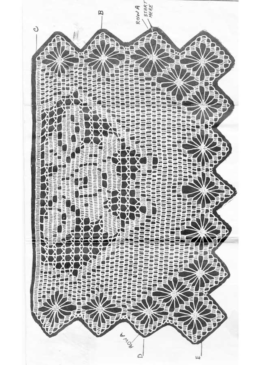 Crochet Spiderweb Lace Chair Set Pattern No 2177