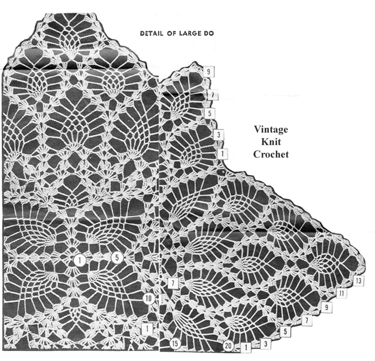 Oval Crochet Pineapple Doilies Pattern Small And Large Alice Brooks