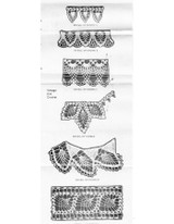 Crocheted Edgings Pattern, Pineapple Motif, Laura Wheeler 989