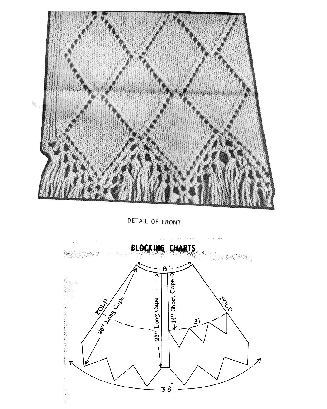 Knitted Vest Pattern Long Short Design 951 Worsted Weight Yarn
