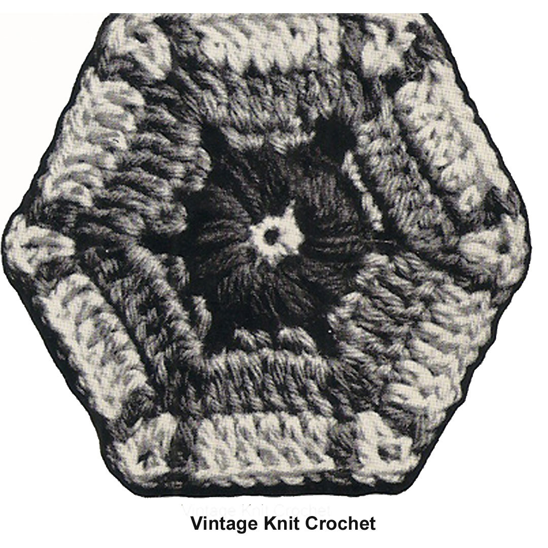 Easy Crochet Afghan Pattern, Daisy Flowers No 742-9