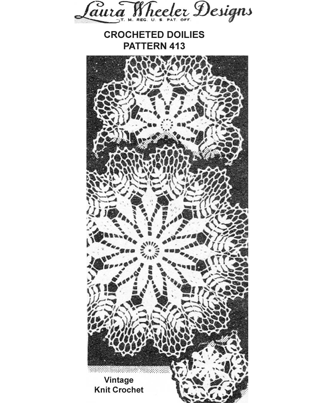 Crochet Star Leaf Doily Pattern, Designs of the Month