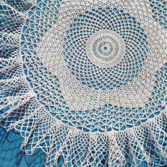 Crochet Doily Pattern, Daisy Border