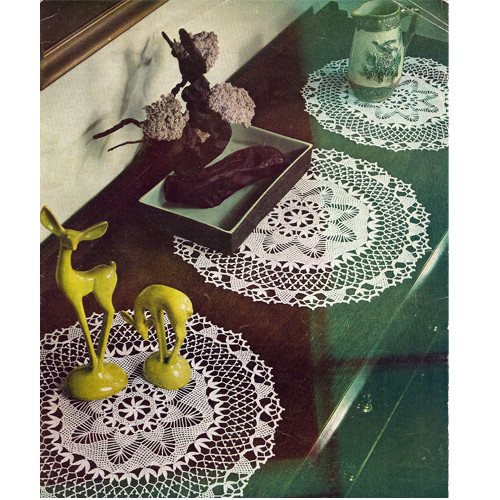 Star of Them All Crochet Doily Pattern, Buffet Doily Set