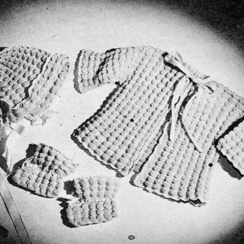 Vintage Baby Carriage Set Crochet Pattern