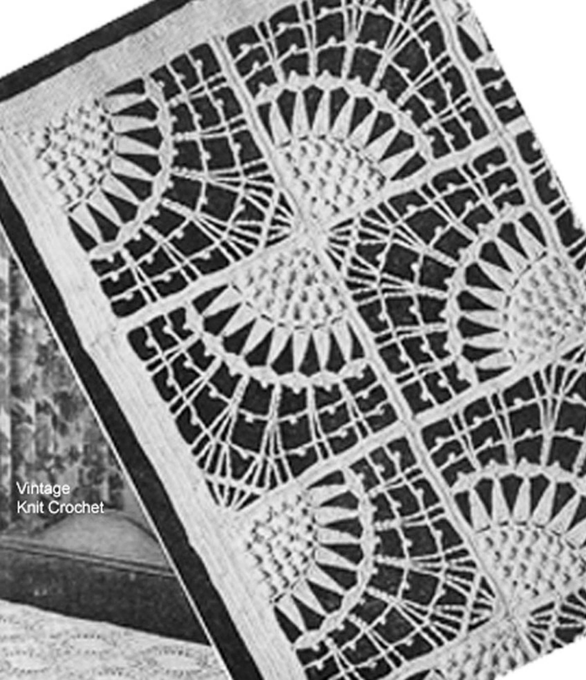Crochet Water Lily Bedspread Pattern No 553