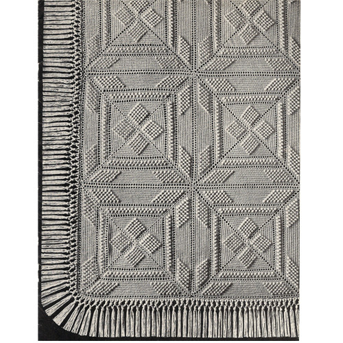 Popcorn Square Bedspread Crochet Pattern, No 552