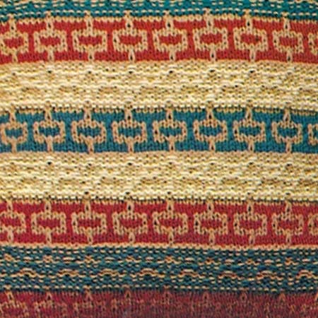 Knitted Pillow Pattern, 4 Geometric Designs