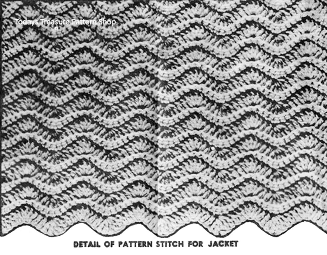 Girls Crochet Ripple Dress Pattern, Low Waisted