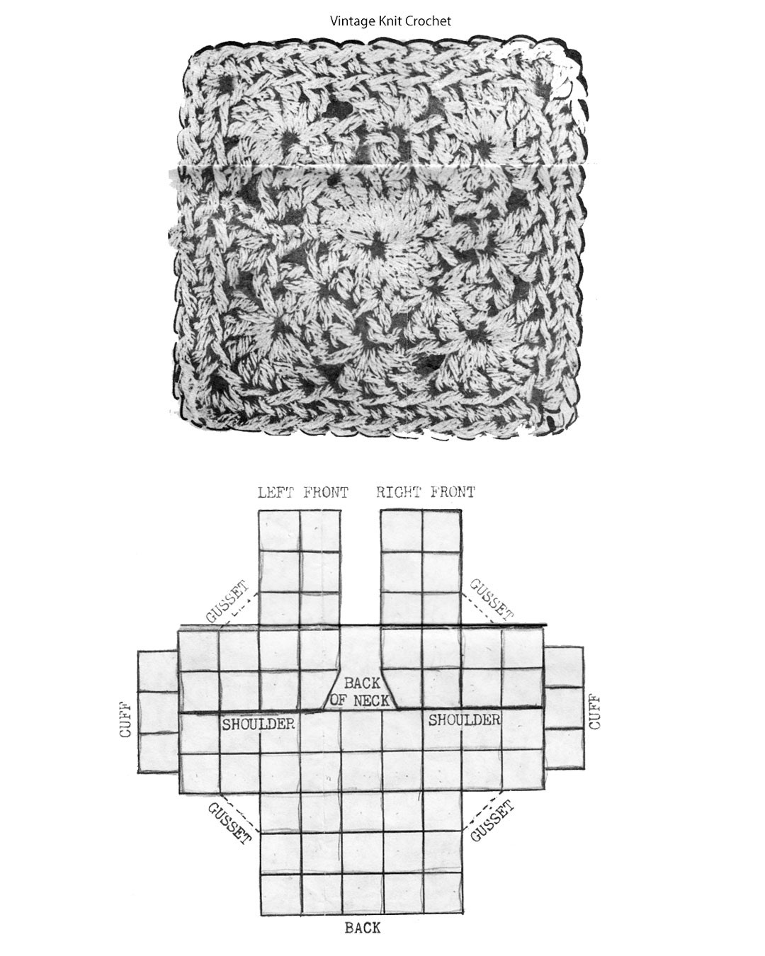 Misses Ripple Dress Crochet Pattern, Small Medium Large