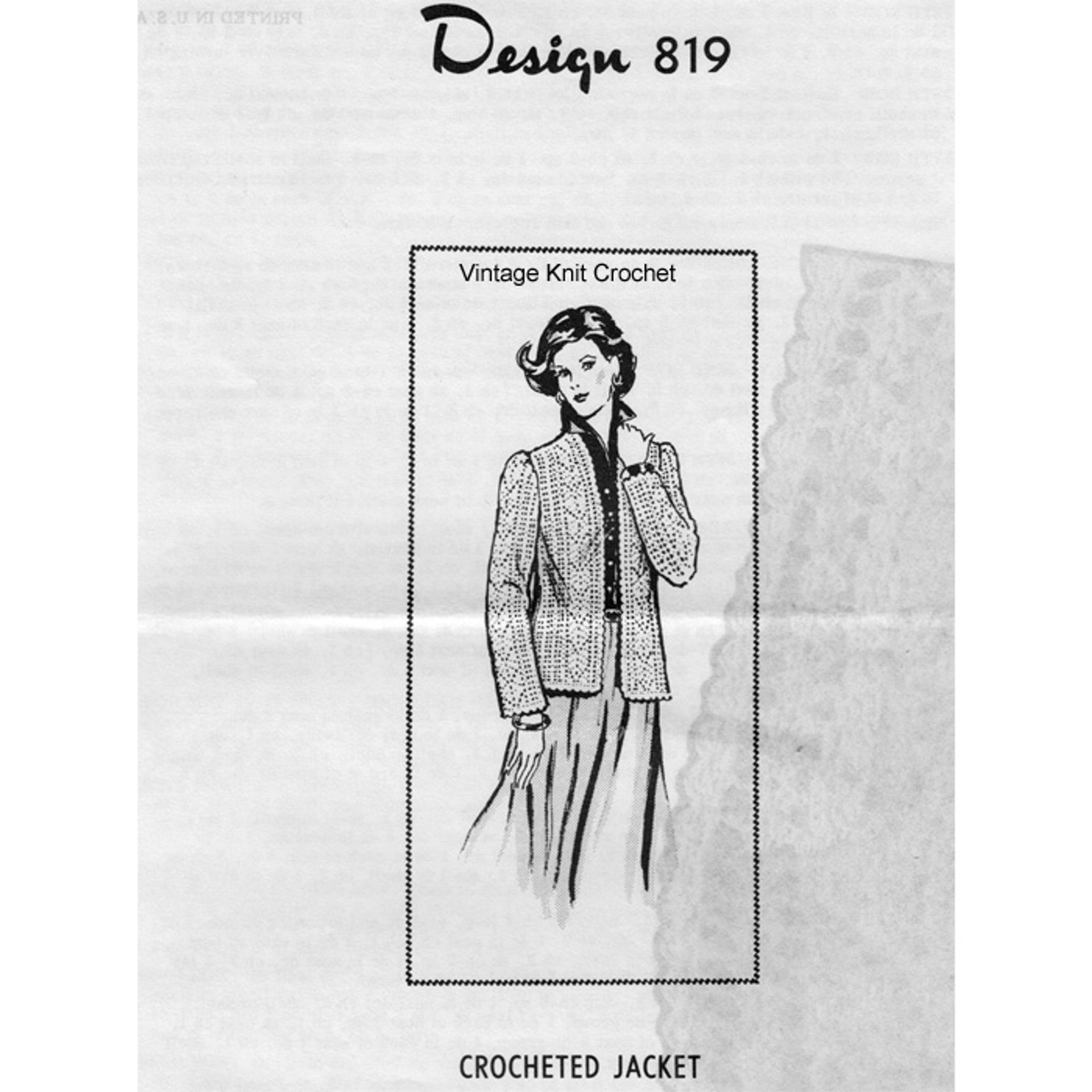 Crocheted Pineapple Jacket Pattern Laura Wheeler 819