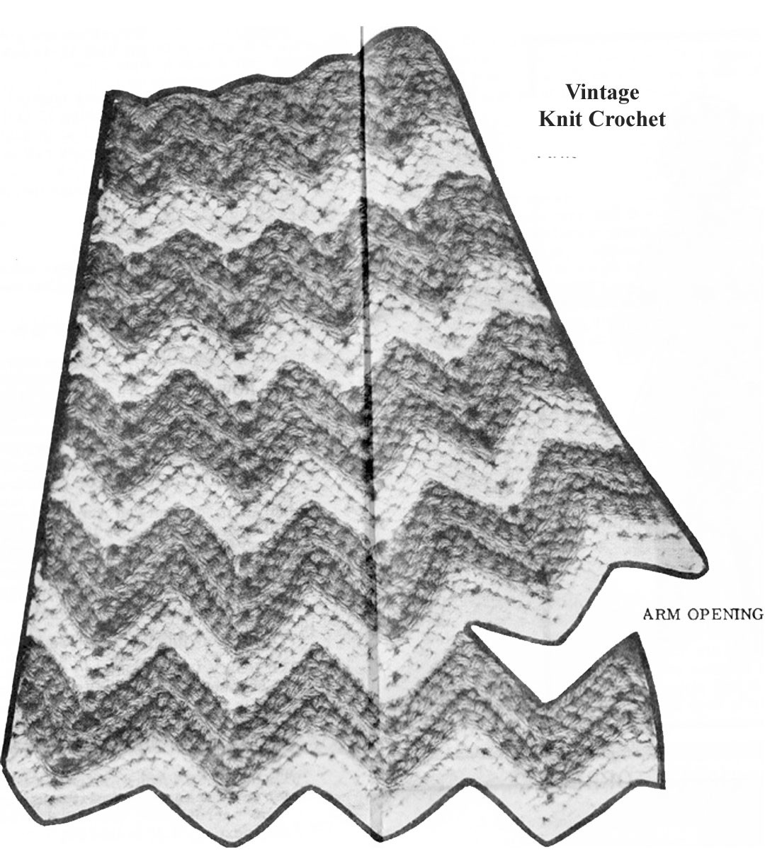 Misses Ripple Dress Crochet Pattern, Small Medium Large