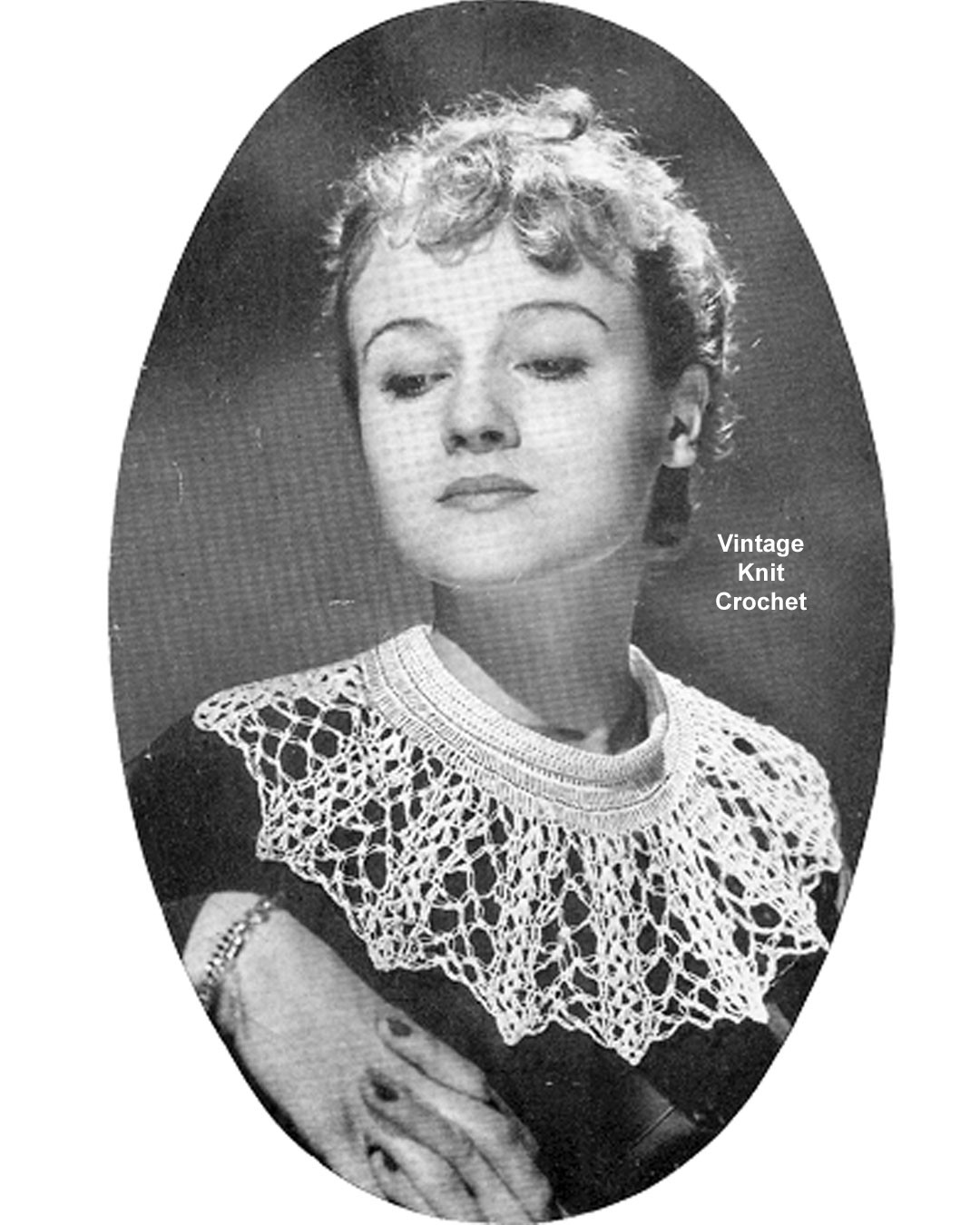 Crochet Round Collar Pattern, Cameo Lace