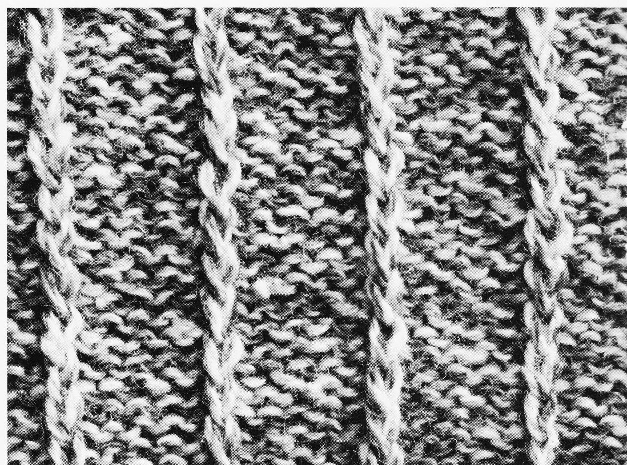 Ribbed Short Sleeve Dress Knitting Pattern
