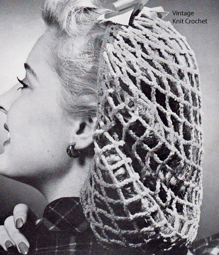 Snood Hairnet Crochet Pattern