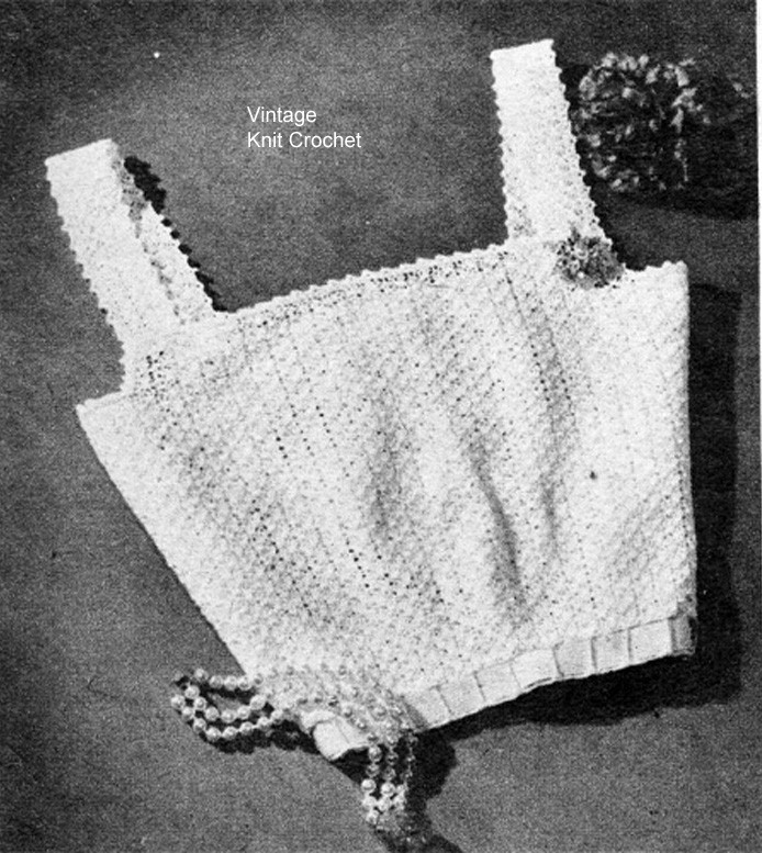 Crochet Top Pattern, Sleeveless Camisole, Shoulder Straps