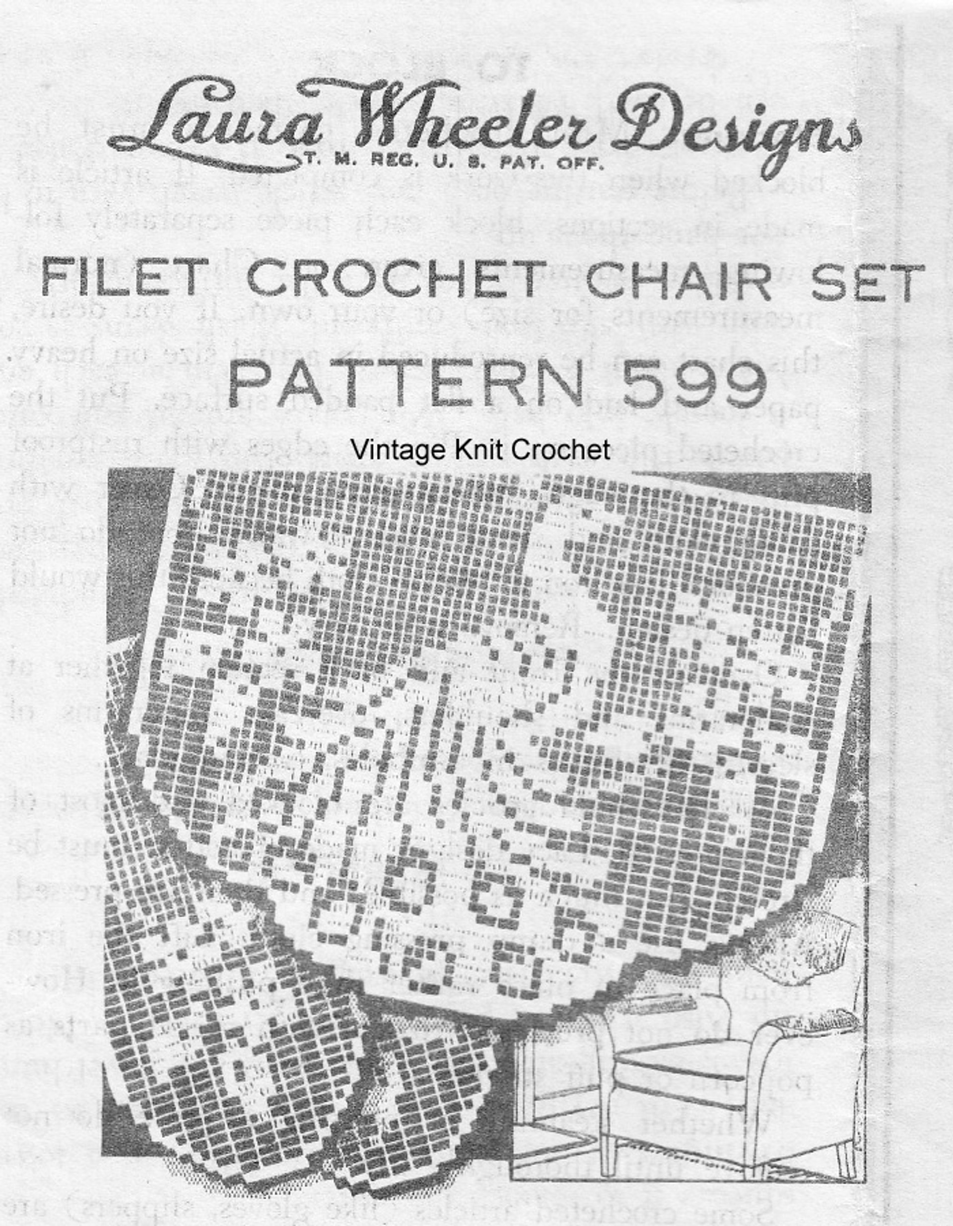 Filet Crochet Peacock Doilies Pattern Laura Wheeler 1671 Mail Order