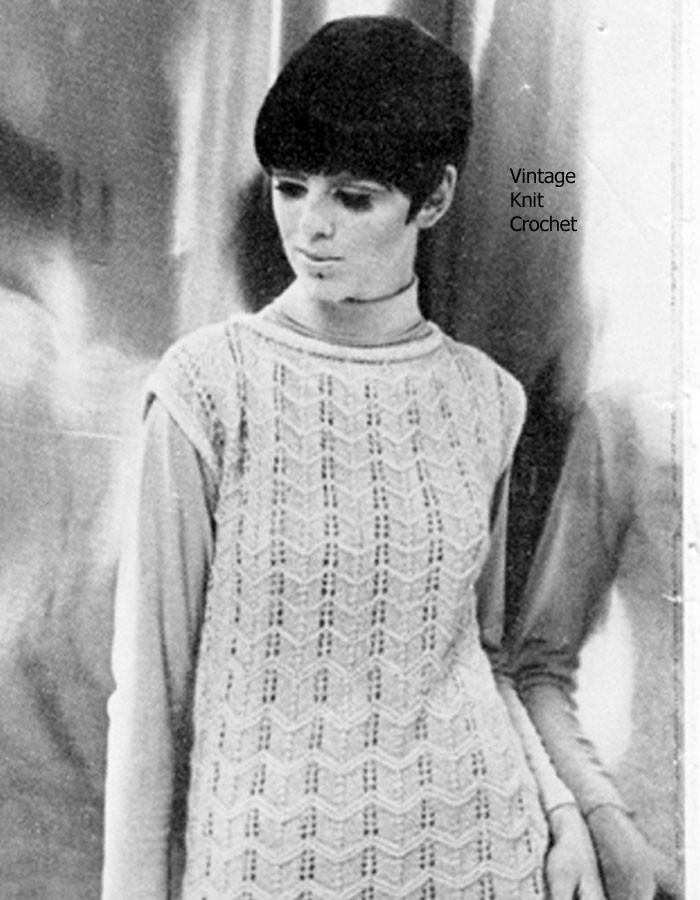 Fun Paillettes Mini Dress Knitting Pattern S M L Jumbo Jets