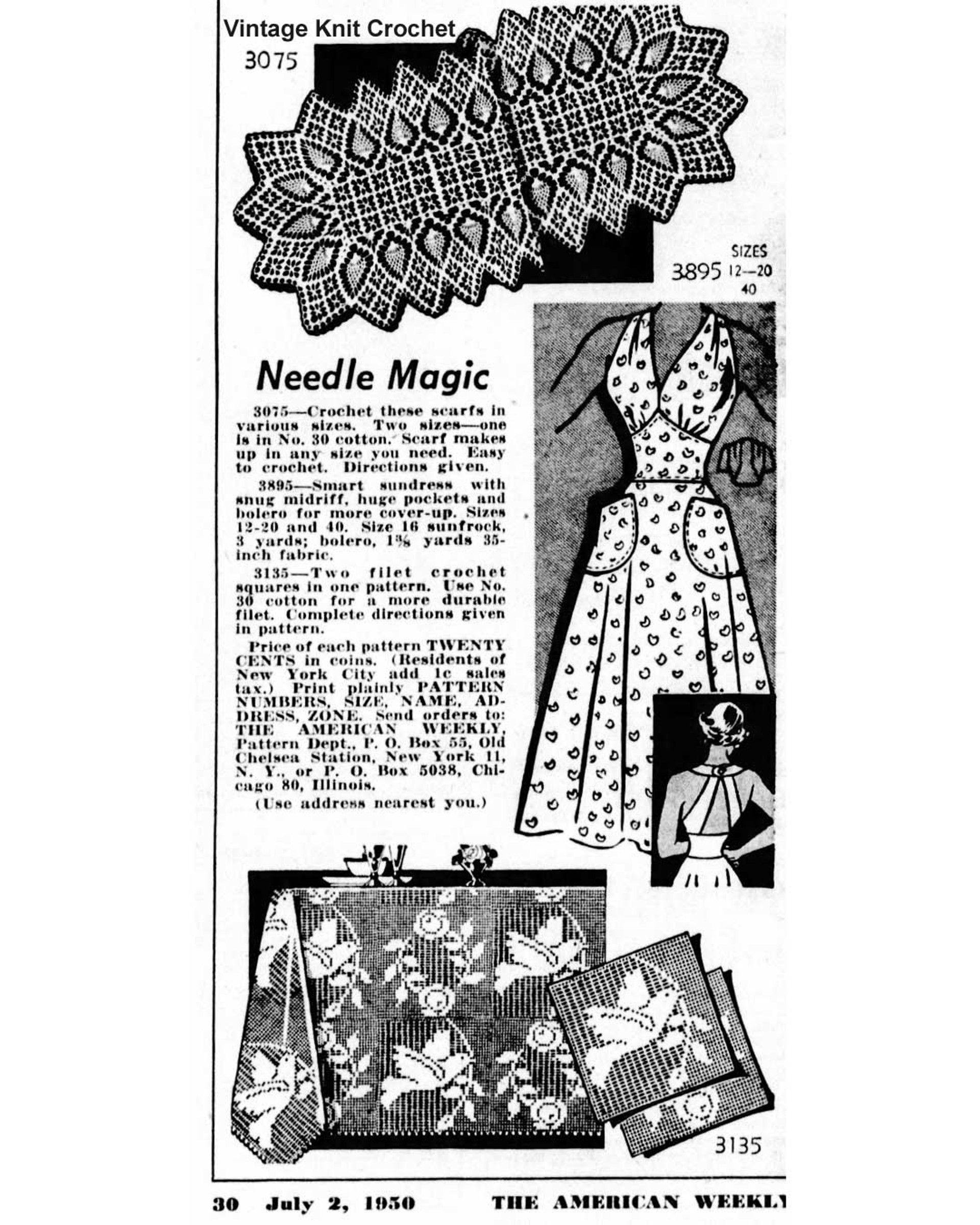 Spiderweb Crochet Runner Mats Pattern Pineapple Border Design 3075