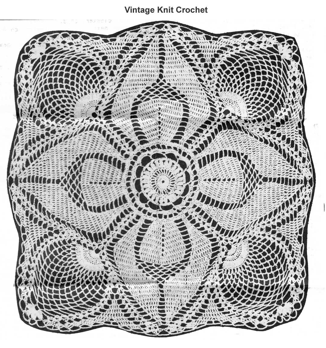 Crochet Pineapple Capelet Pattern, Mail Order No 5912, Anne Cabot