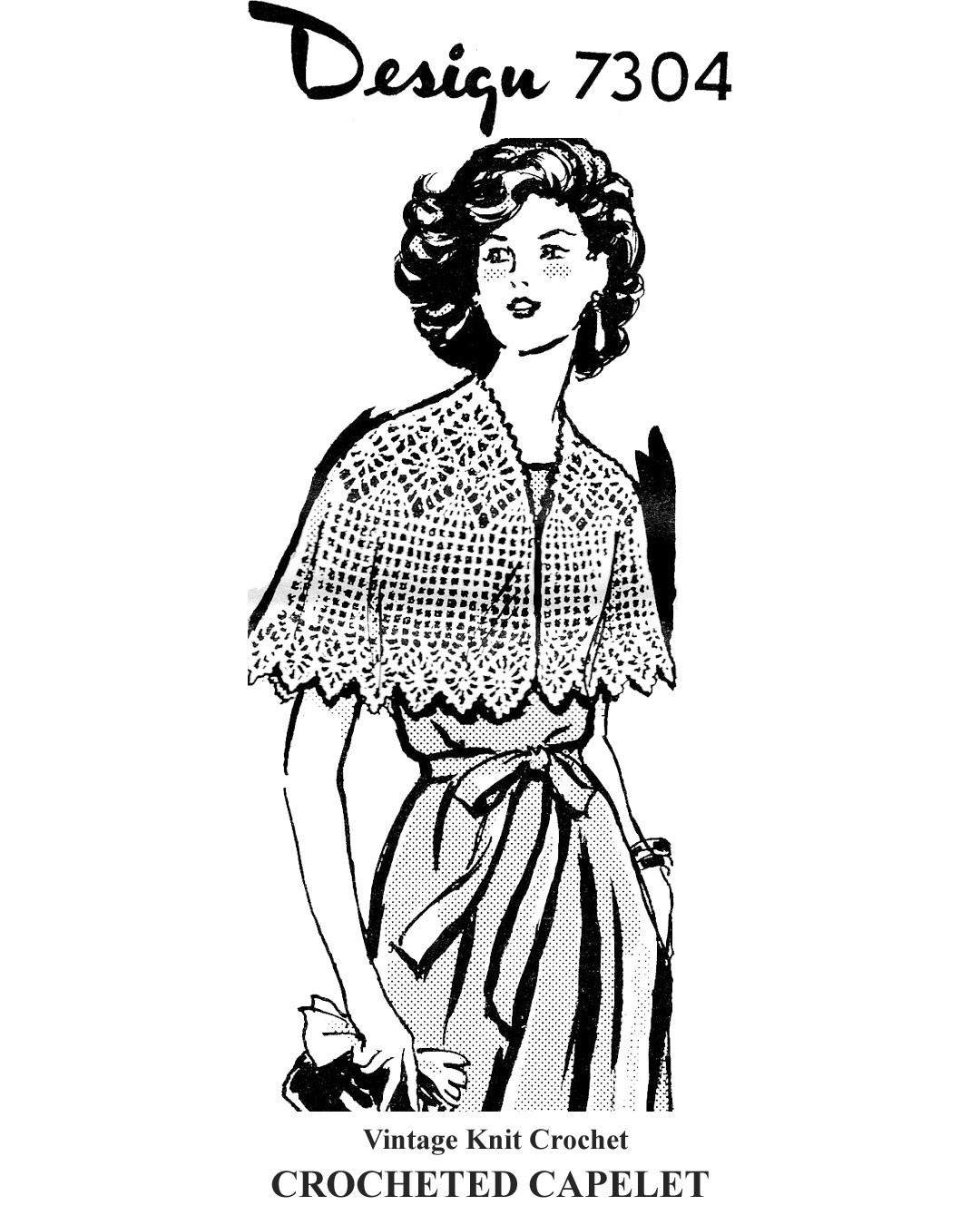 Easy Crochet Capelet Pattern, Mini Cape