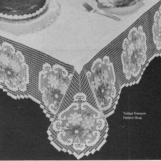Filet Crochet Edgings Pattern, Church Linens, Laura Wheeler 810