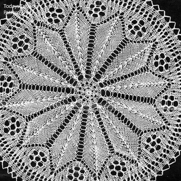 Pinwheel Danish Knitted Lace Pattern by Anna Marie Jensen