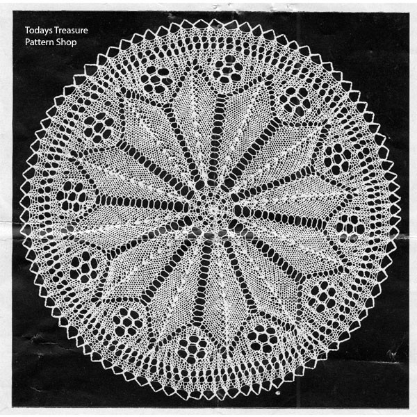 Pinwheel Danish Knitted Lace Pattern by Anna Marie Jensen