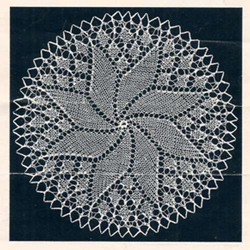 Pinwheel Danish Knitted Lace Pattern by Anna Marie Jensen