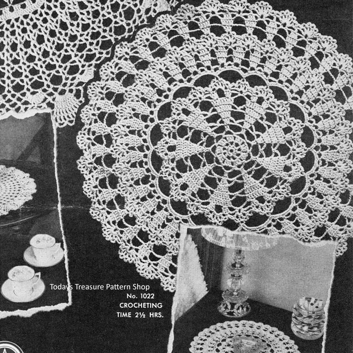 Lovely Crochet Doilies Pattern, American Thread Leaflet 94