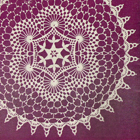 Lace Swirls Doily Crochet Pattern at 12 inches
