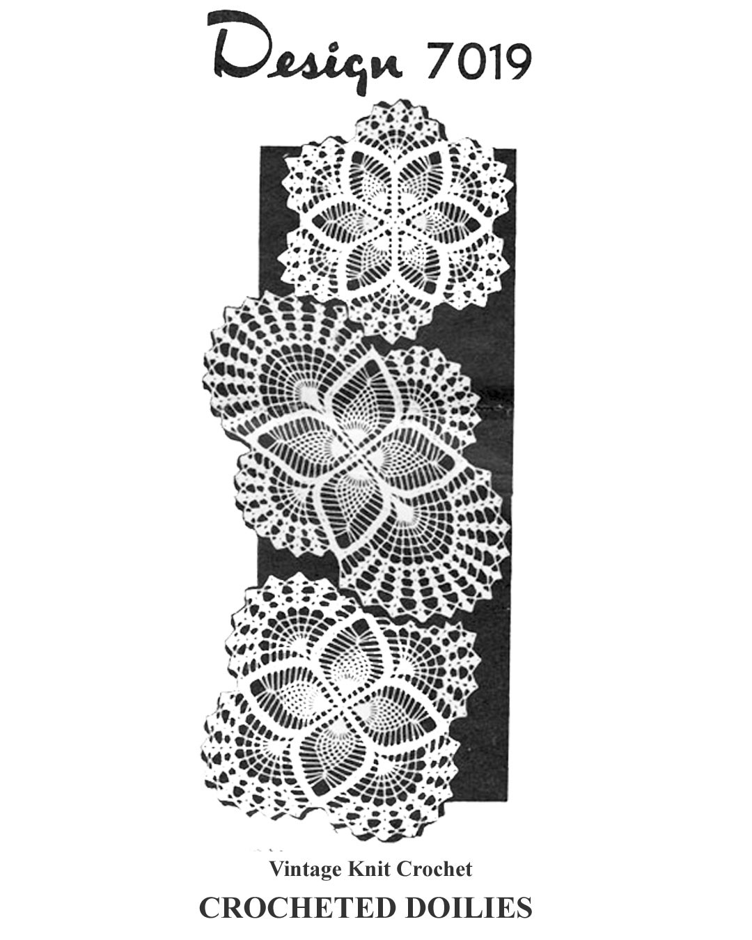 Crochet Petal Doilies Pattern, round square oval, Laura Wheeler 889