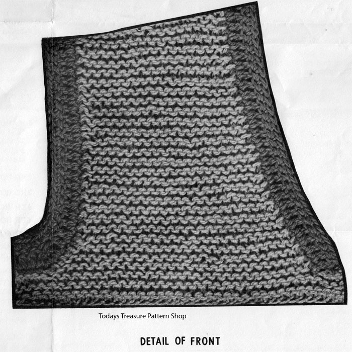 Easy Knitted Top Pattern on Big Needles, Mail Order 615 from Laura Wheeler