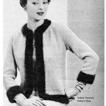 Angora Wool Cap Hat Knitting PDF Pattern