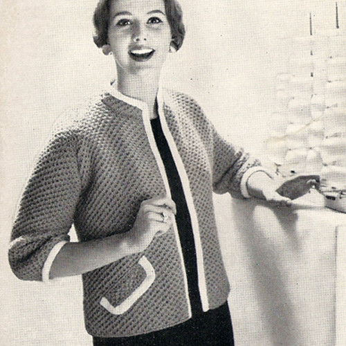 Chanel Jacket Knit Pattern Size 10 to 18 Vintage 1960s