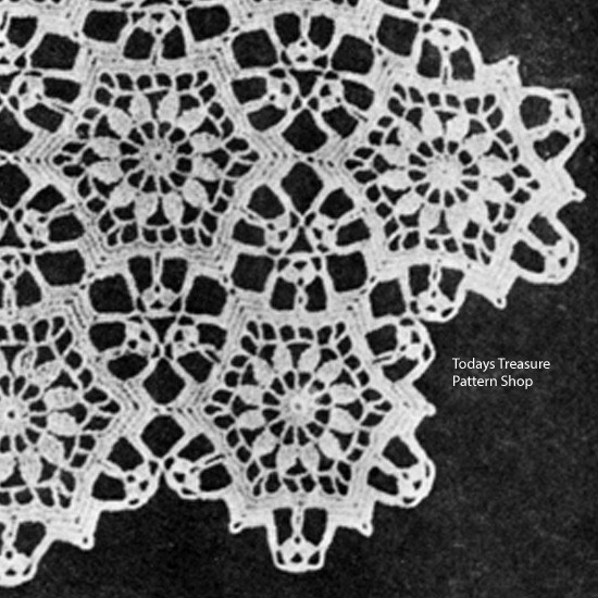 Hiddleson Crochet Triangle Motif Pattern for Doily