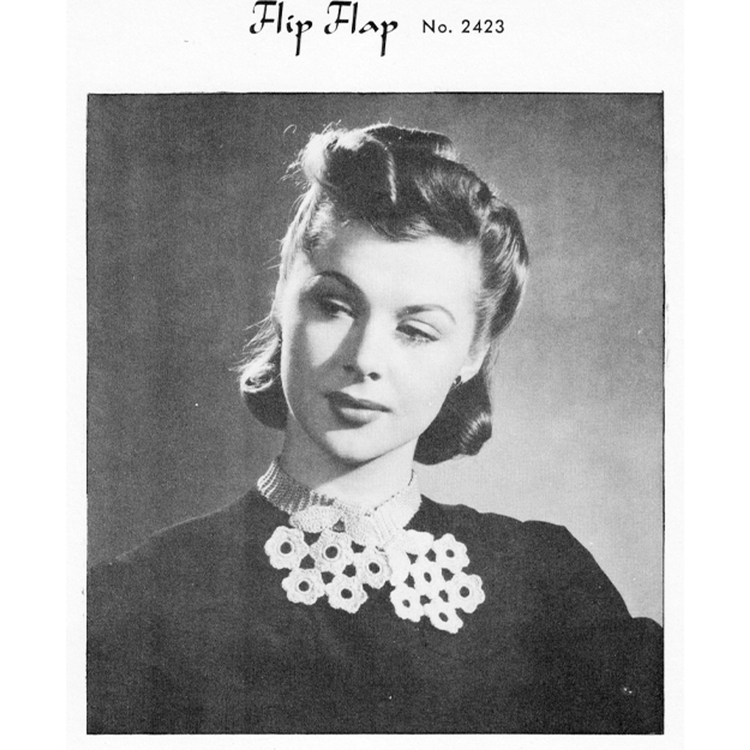 Crochet Flower Medallion Collar Pattern