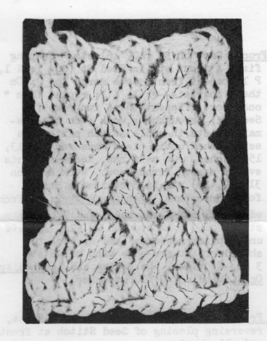 Easy Capelet Knitting Pattern in Cable and Seed Stitch