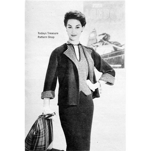 Crochet Suit Pattern with Jacket Skirt Shell, Small Medium Large