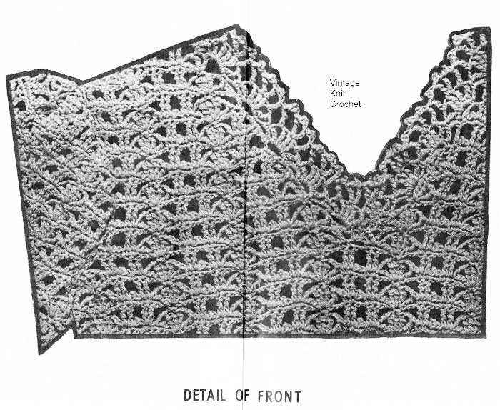 Crochet Pullover Lace Top pattern Design 7576