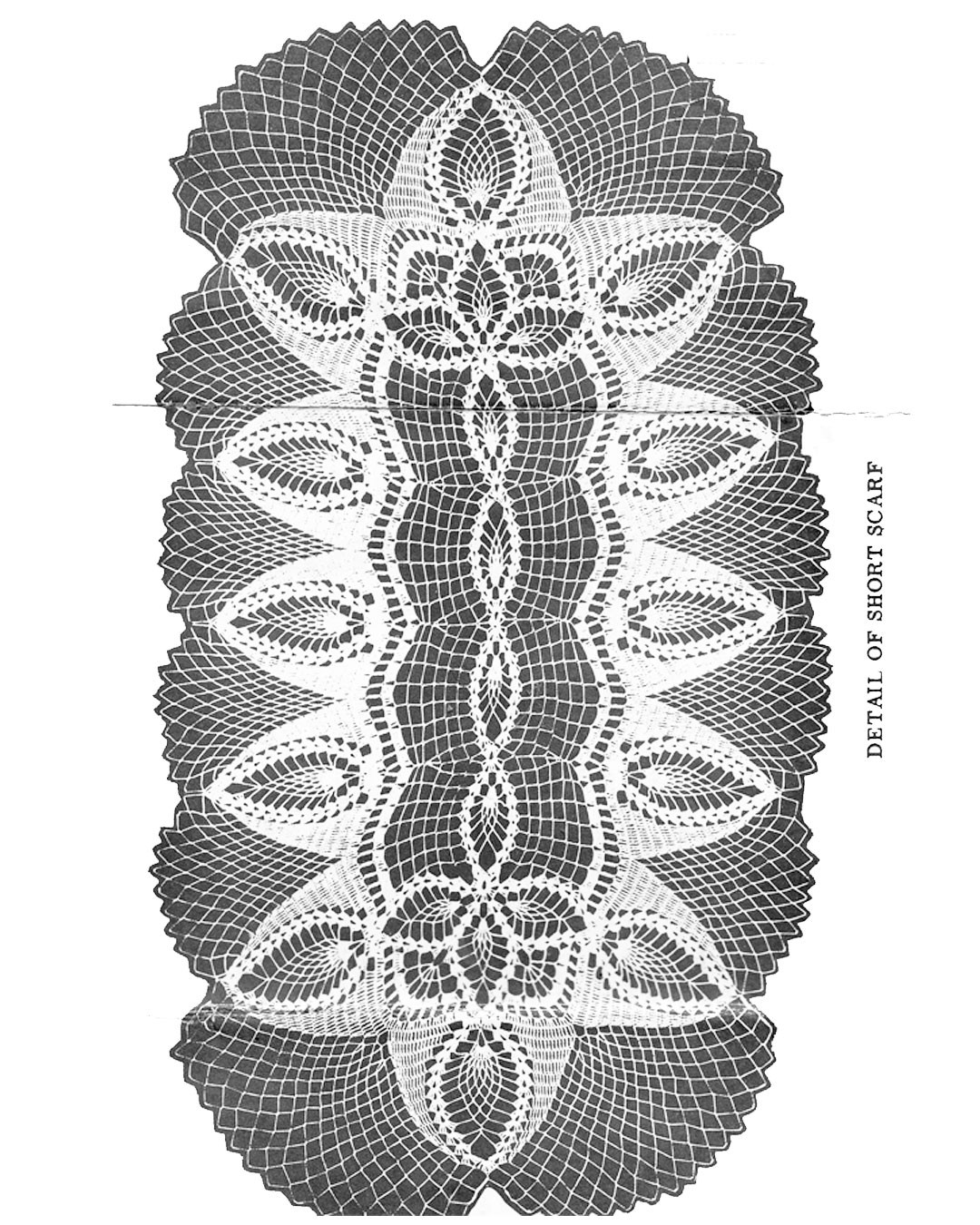 Crocheted Pineapple Runner Pattern in Four Sizes, Laura Wheeler 2934 ...