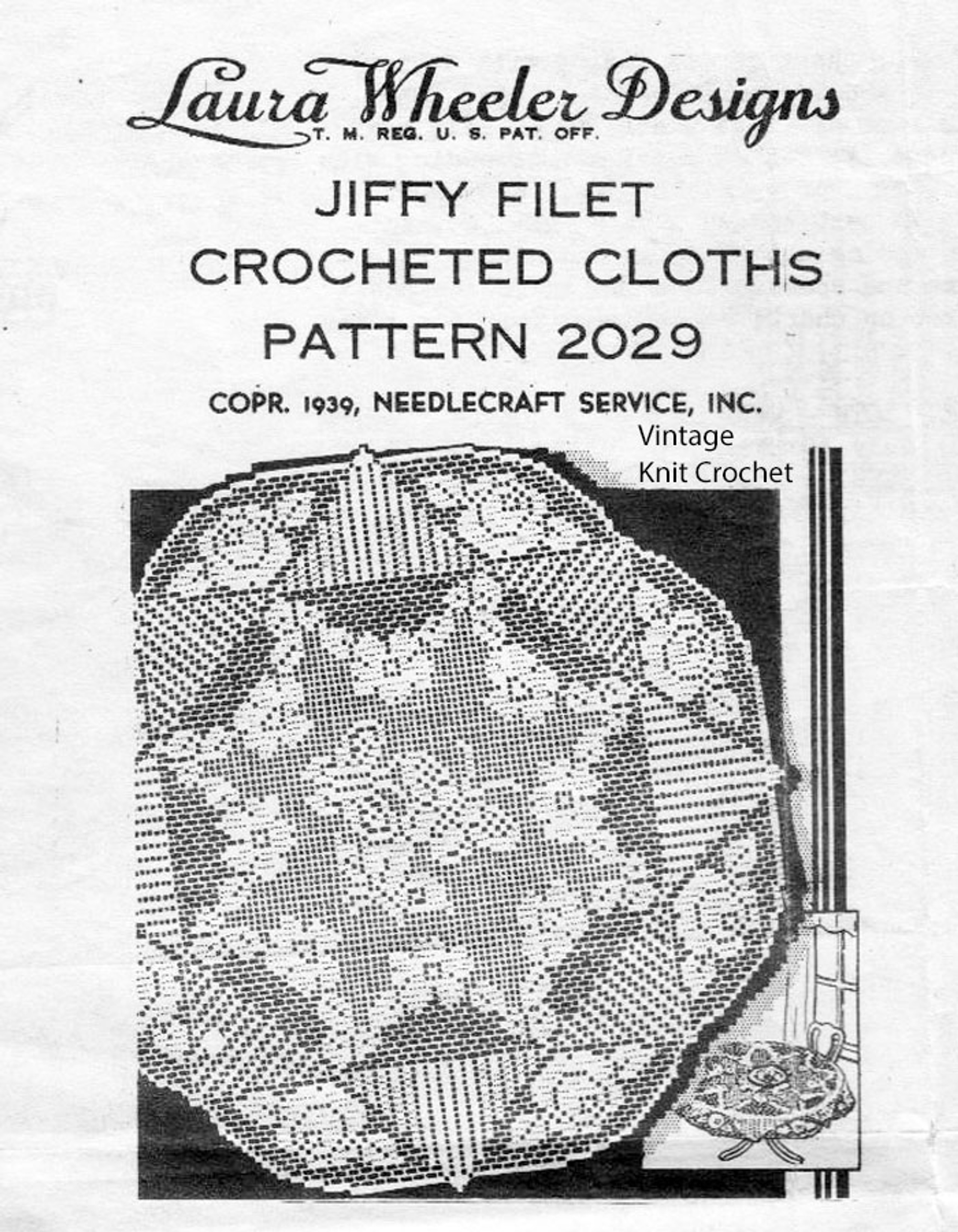 Crochet Poinsettia Cloth Pattern Laura Wheeler 1837
