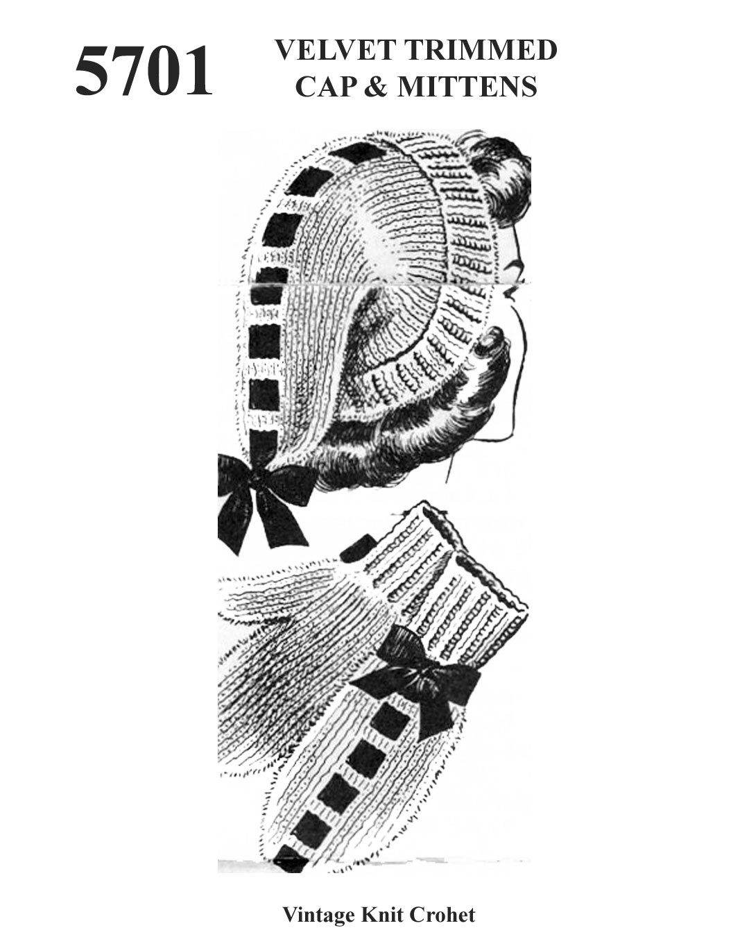 Long Stocking Cap Knitting PDF Pattern with Pompom