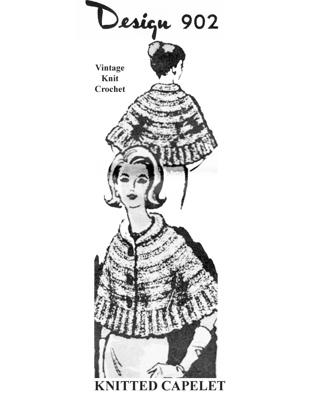 Knitted Jacket Pattern, Cable Stripes, Laura Wheeler 683, Mail Order