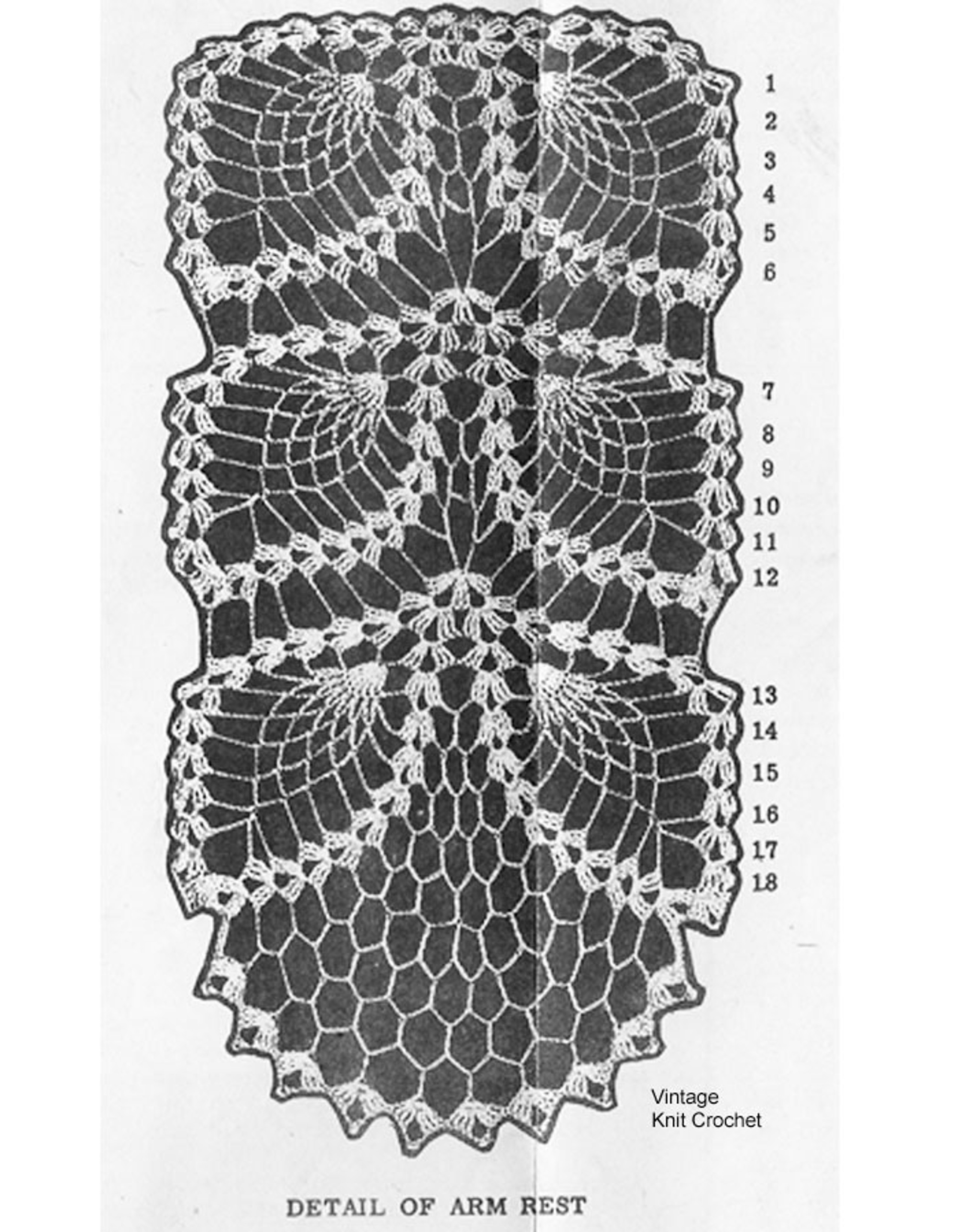 Crochet Pineapple Chair Doily Set Laura Wheeler 685