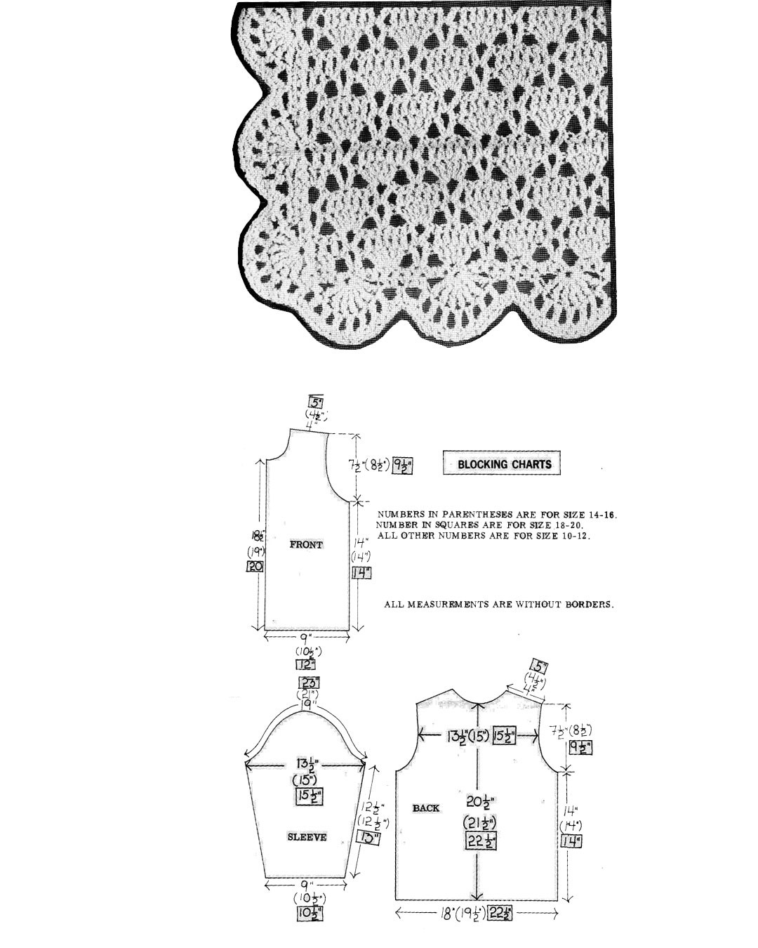 Crochet Lacy Bed Jacket Pattern with Ribbon Ties