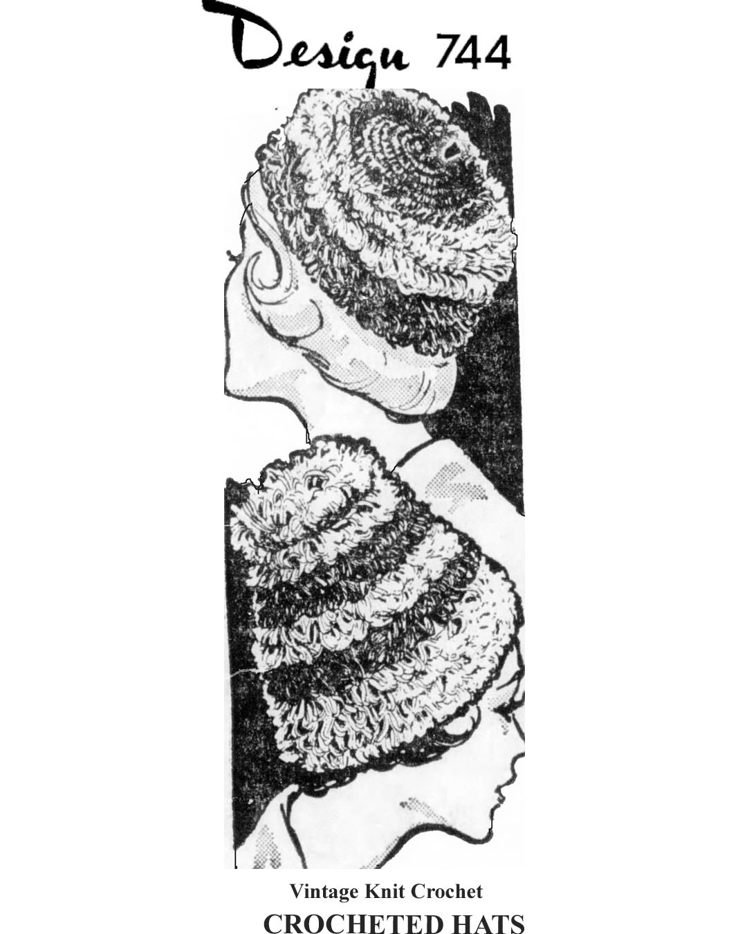 Hi-Flier Pillbox Crochet Hat Pattern, Vintage 1930s