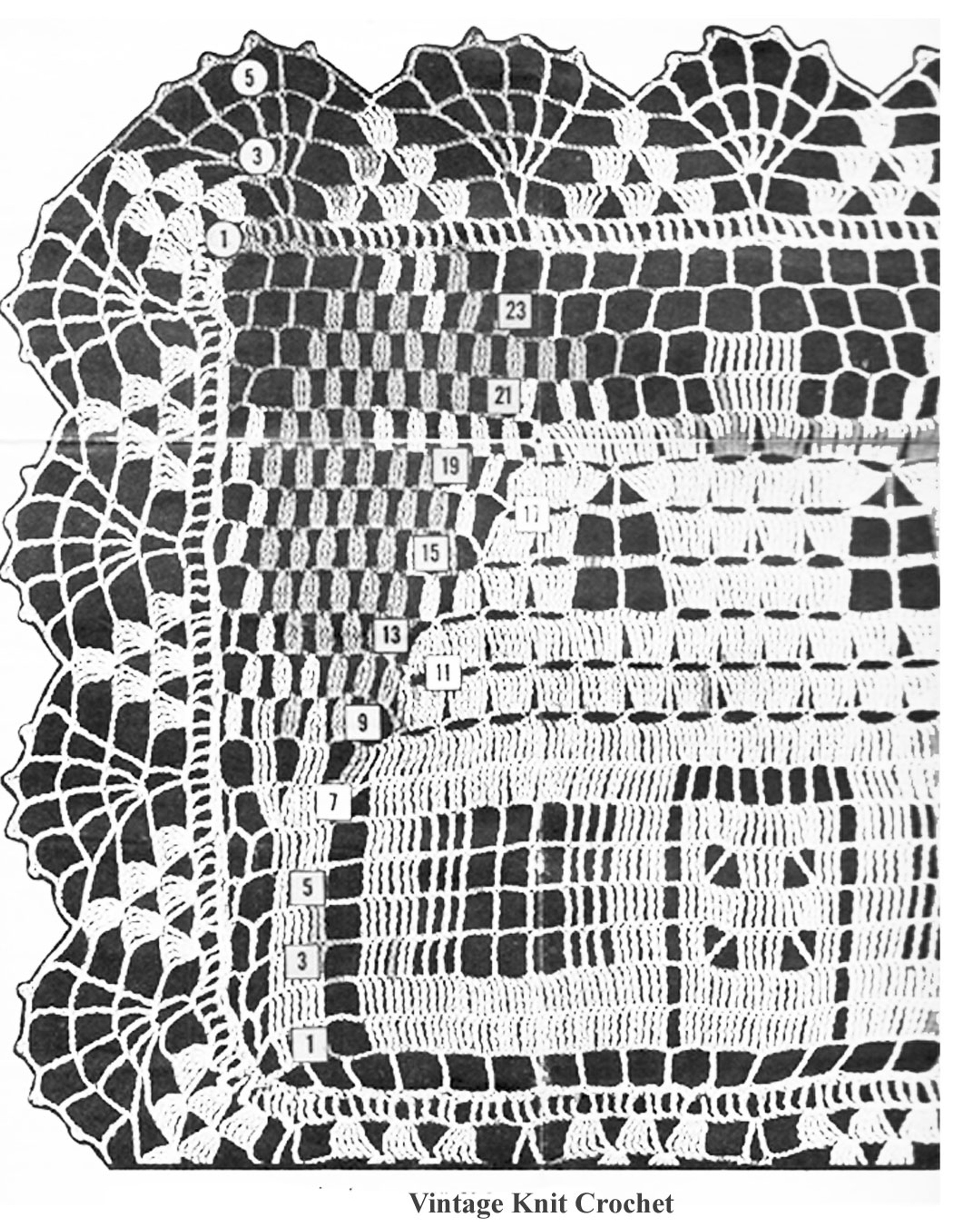 Geometric Crocheted Doily Chair Set Pattern