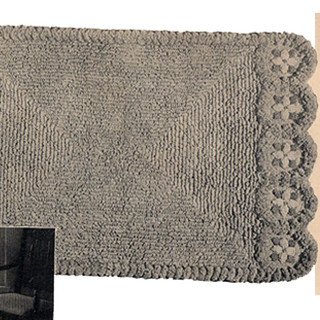 Crocheted Looped Stitch Border Rug Pattern